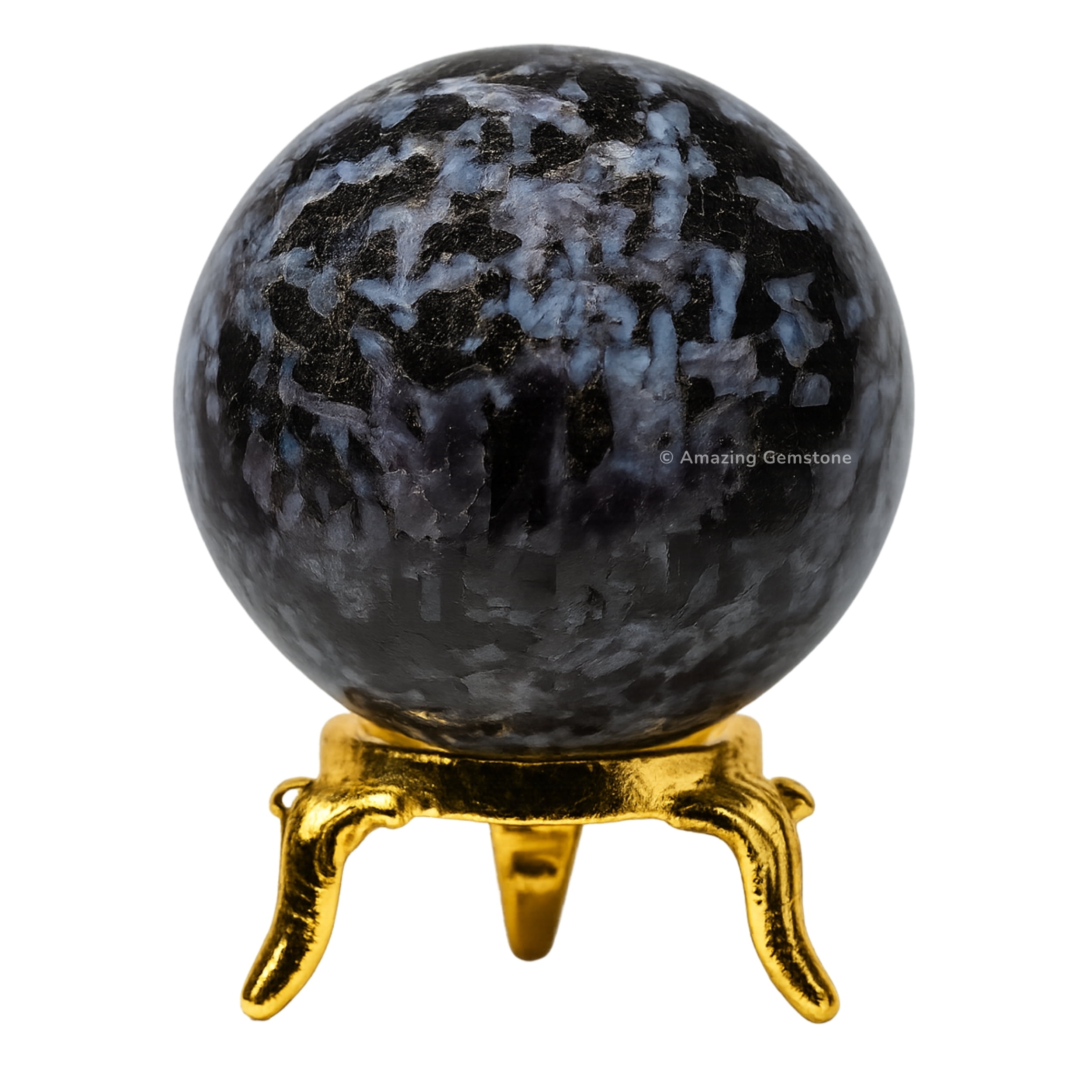 Indigo Gabbro Crystal Ball Sphere 1.5" Inches - Walmart.com