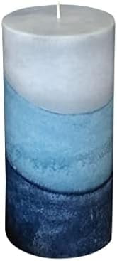 Indigo Mist Handmade Pillar Candles (3x6) - Walmart.com
