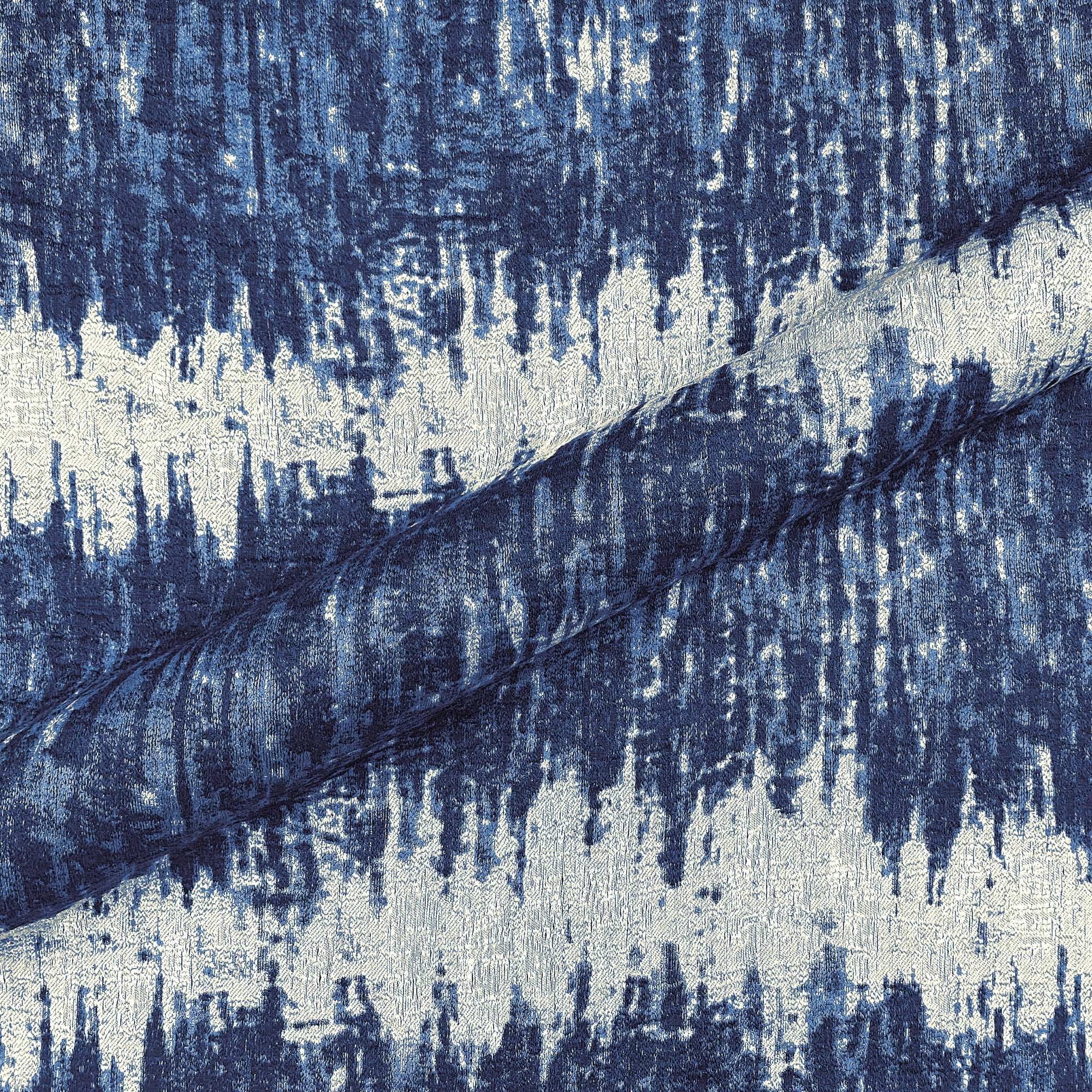 Indigo Modern Ikat Upholstery Fabric 54" by the Yard - Walmart.com