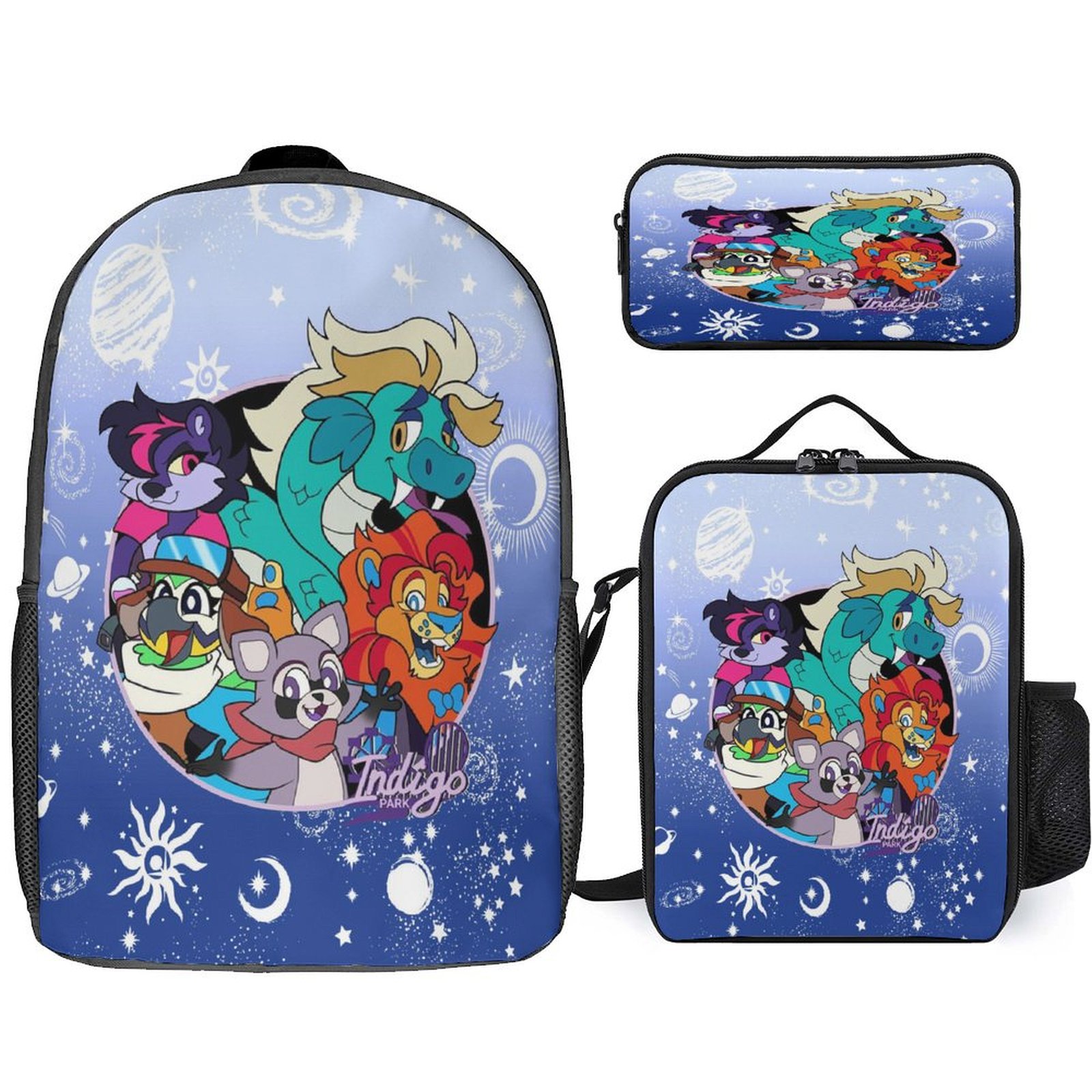 Indigo Park Backpacks Set Light Weight Backpack Bookbag 3 Pice With ...