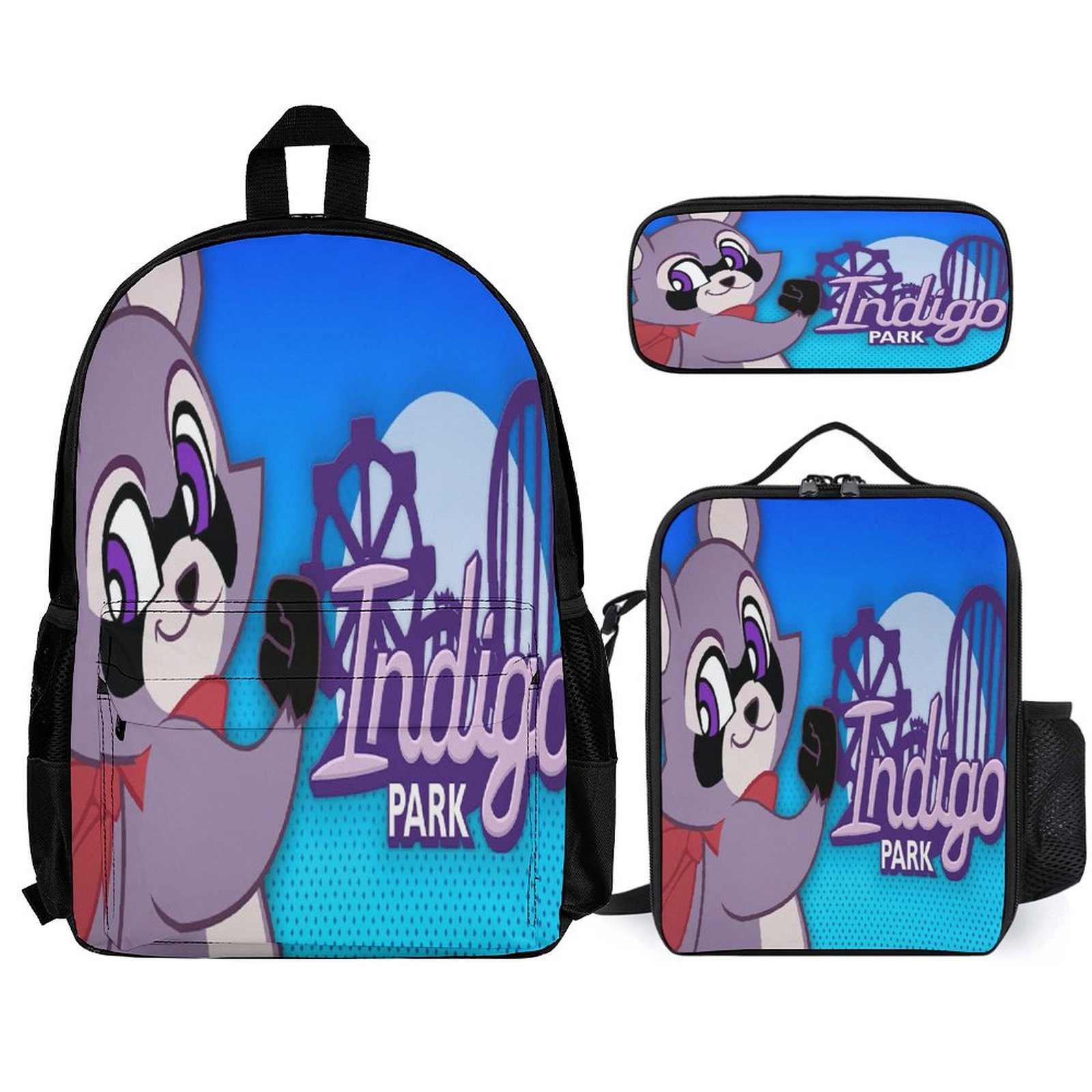 Indigo Park Backpac Set Backpac with Front Pocket 3 Pices Backpac with ...