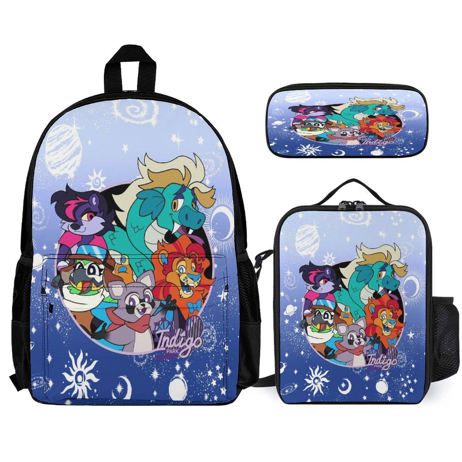 Indigo Park Backpac Set Backpac with Front Pocket 3 Pices Backpac with ...