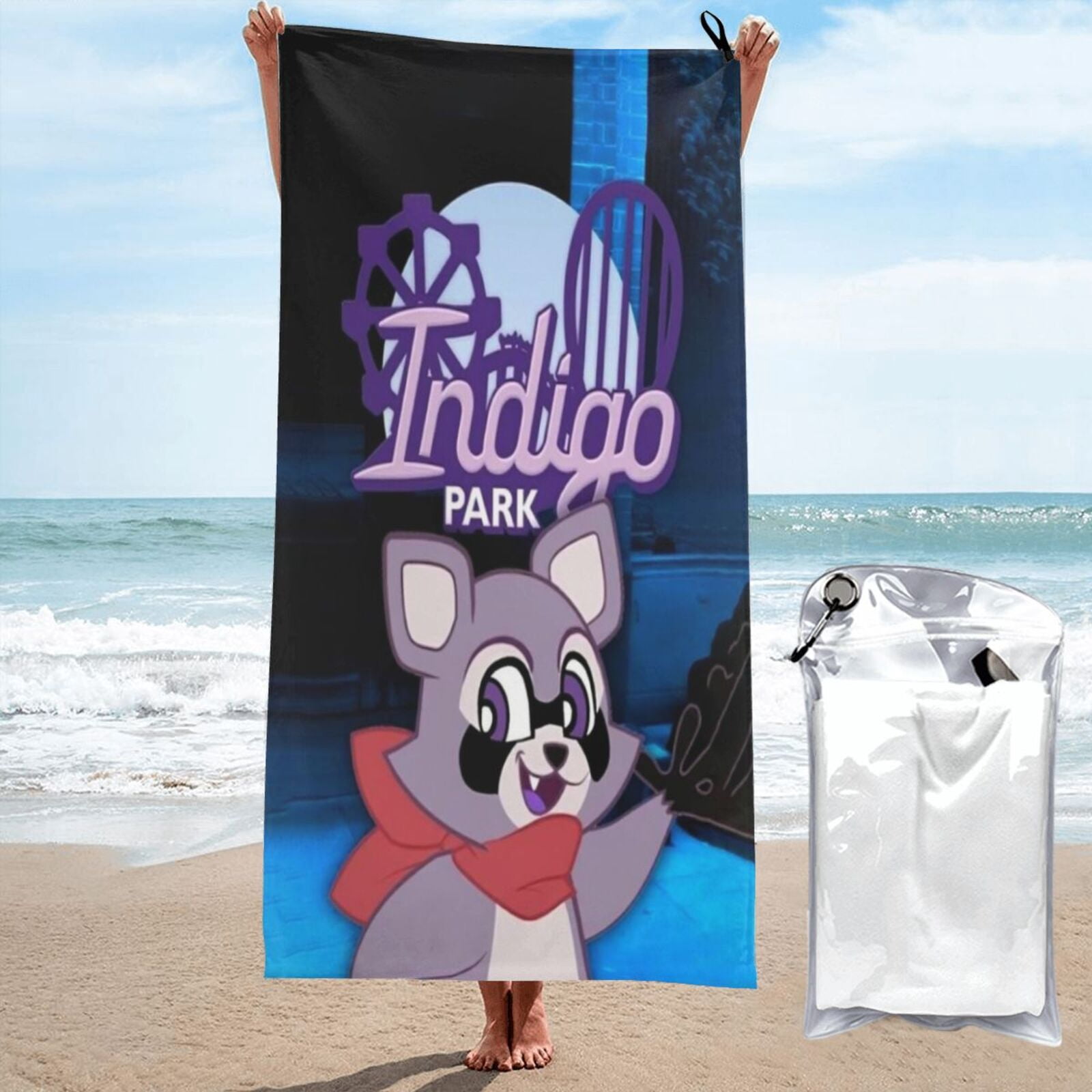 Indigo Park Beach Towel Absorbent Large Towel 3D Cartoon Towel Fast ...