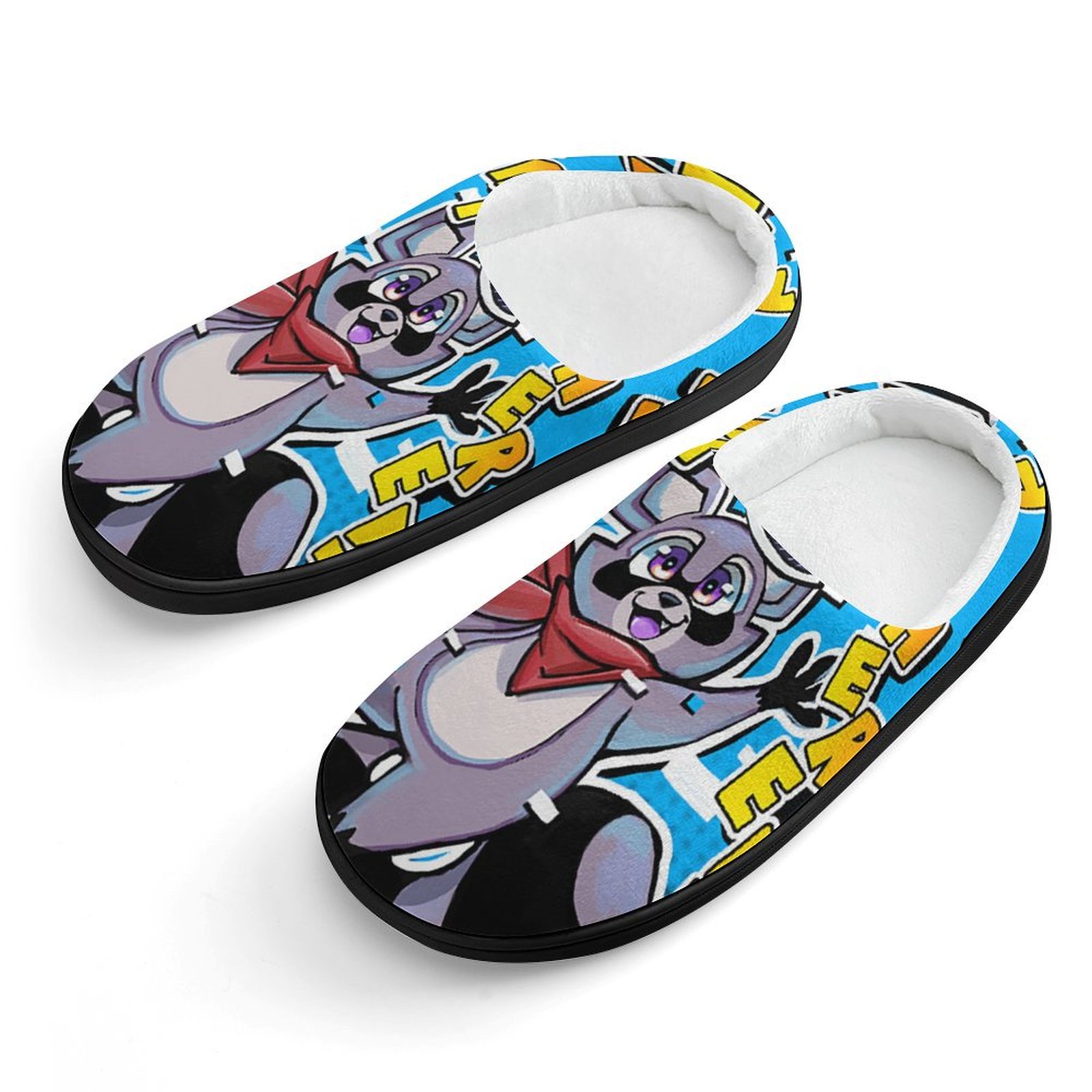 Indigo Park Fluffy House Cotton Slippers Memory Foam Suede Slippers Furry Slip Shoes Indoor ...