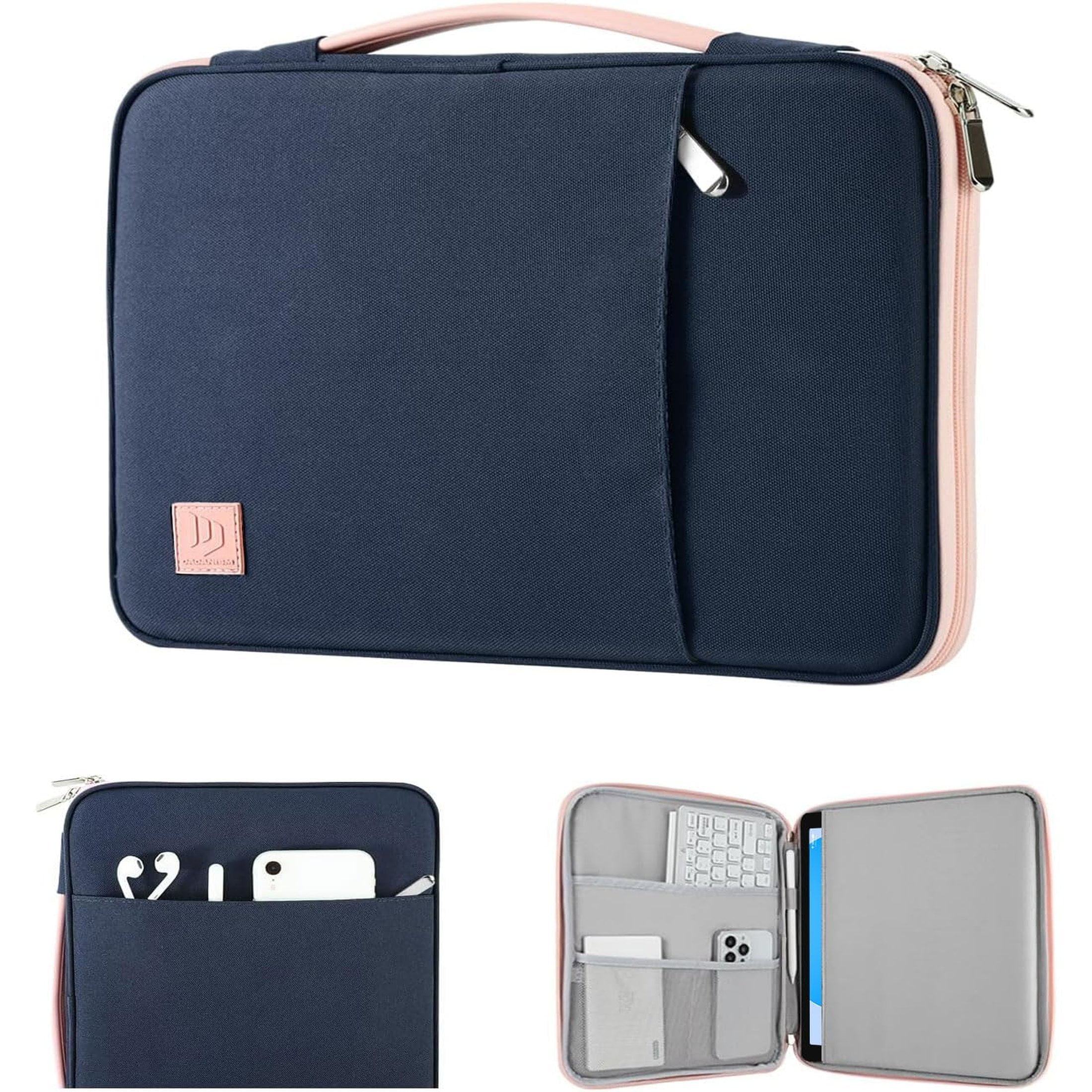 Indigo Pink Tablet Sleeve Organizer with Handle for 9-11 Inch Devices ...
