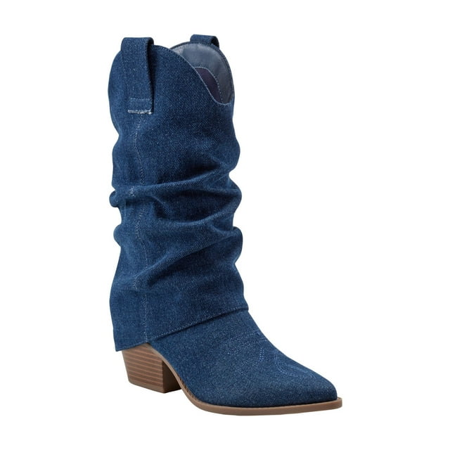 Indigo Rd. Anyla Women's Western Slouch Mid Calf Fashion Boot with ...