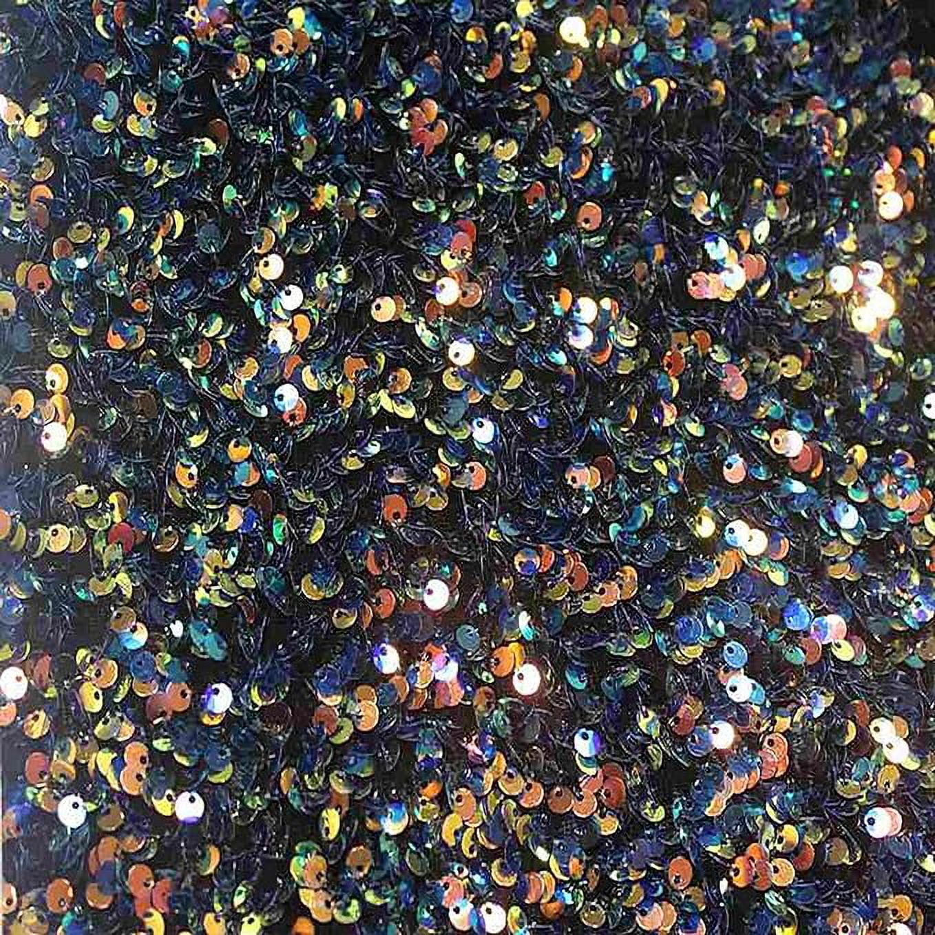 Indigo Stretch Velvet Sequin Fabric, Glitter Spandex Material – Ideal ...