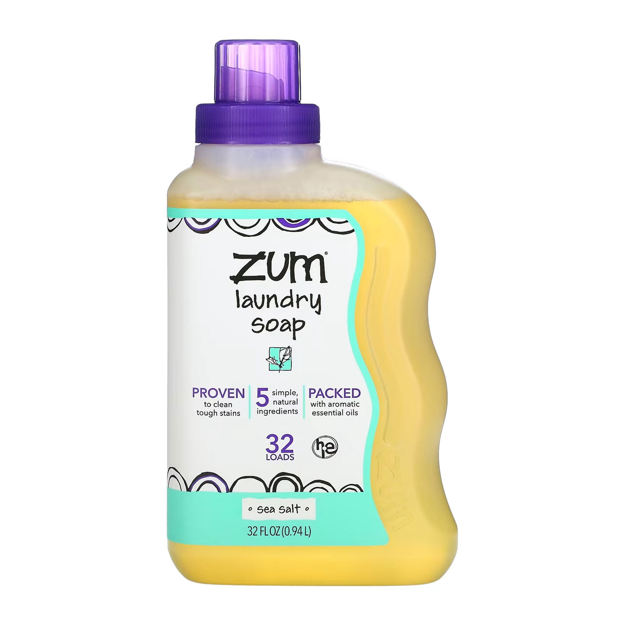 Indigo Wild Zum Clean Laundry Soap, Sea Salt, 32 Fluid Ounce - Walmart.com