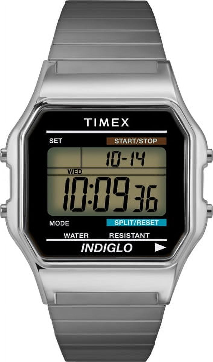 Indigo by Timex Men's Adult Stainless Steel Expansion Band Wristwatch ...