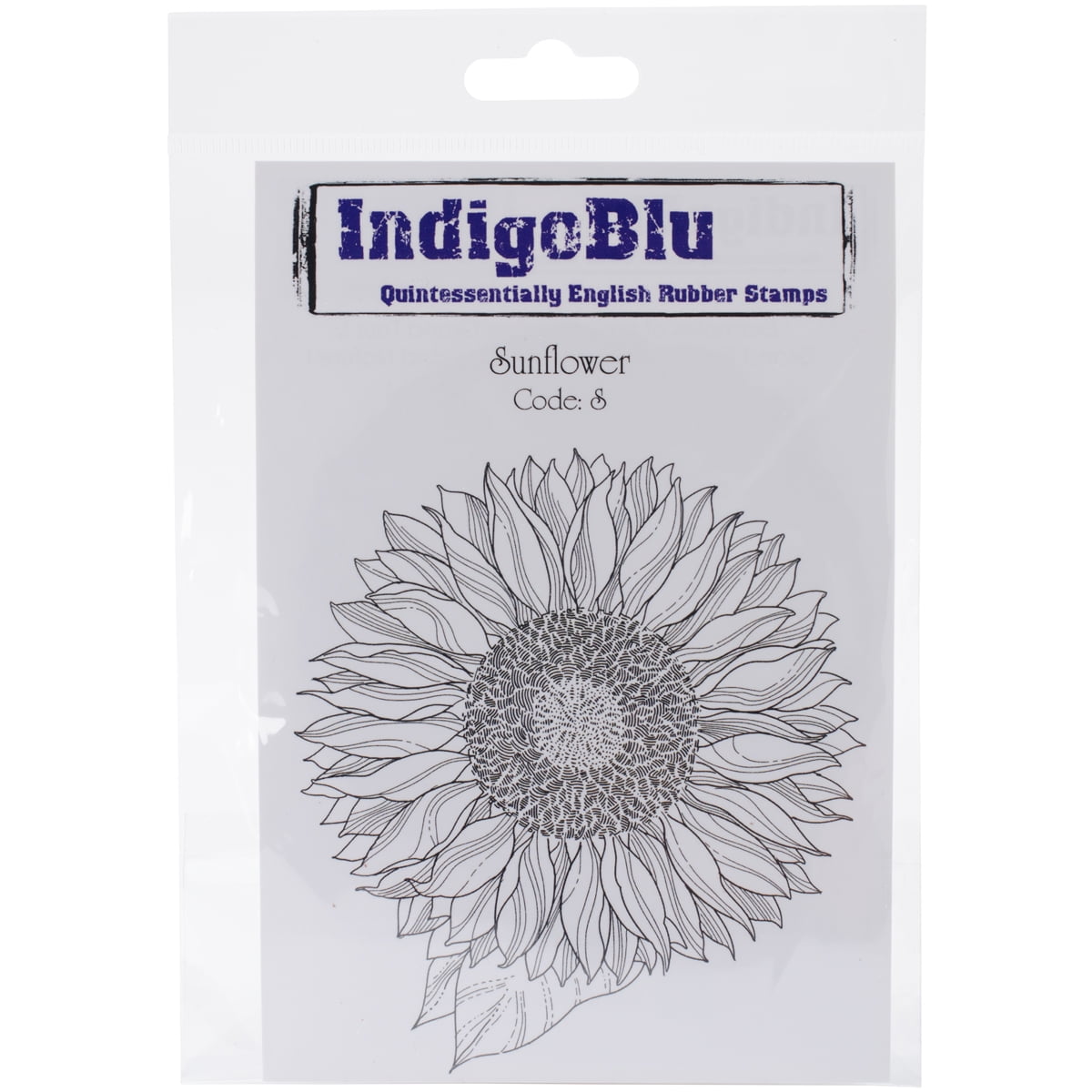 IndigoBlu Cling Mounted Stamp 5"X4"-Sunflower, Pk 1, IndigoBlu - Walmart.com