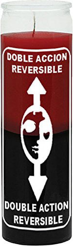 Indio 7 Day Candle 2 Color Reversible- Red/Black - Walmart.com