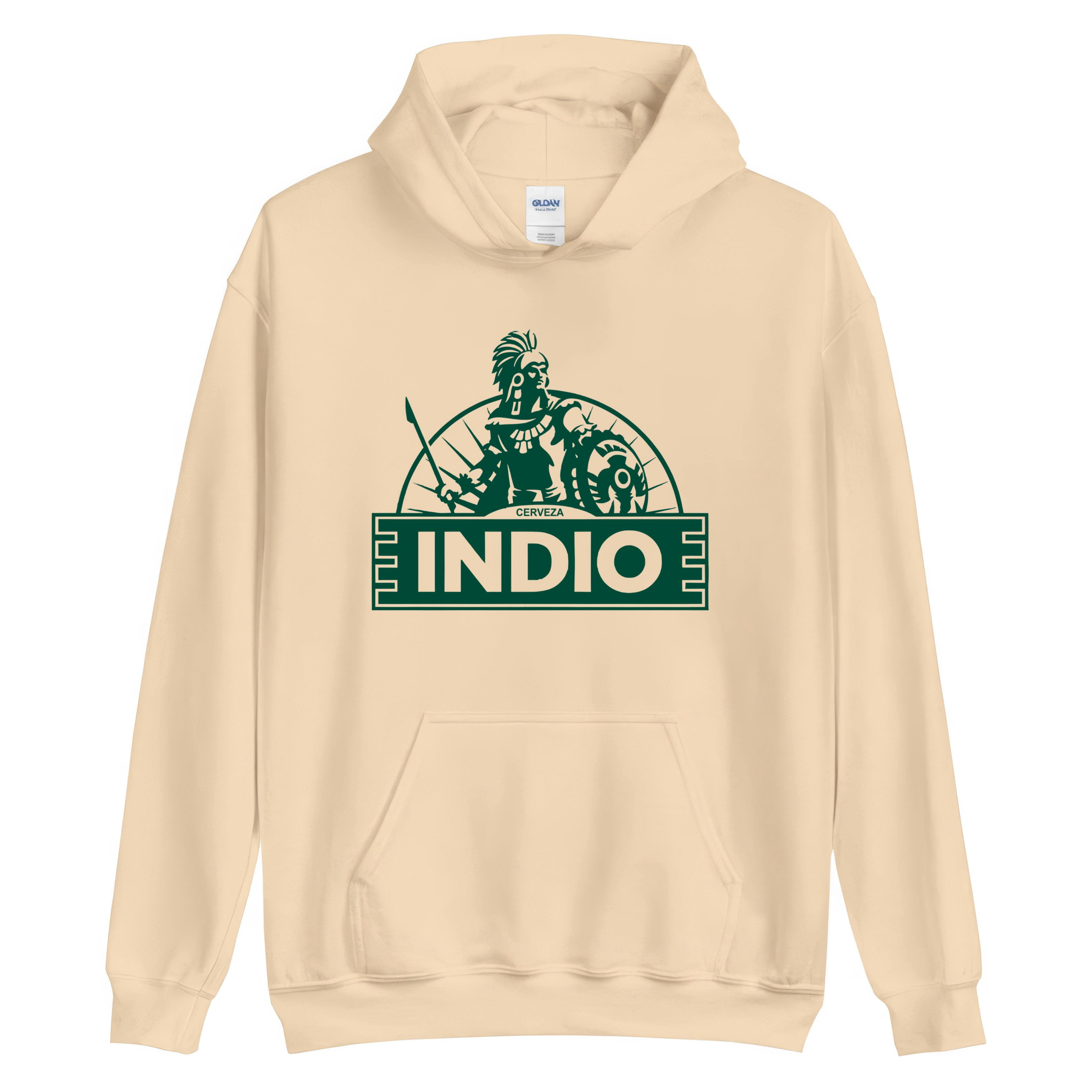 Indio Mexican Beverage Hoodie men s adult regular fit white cotton ...