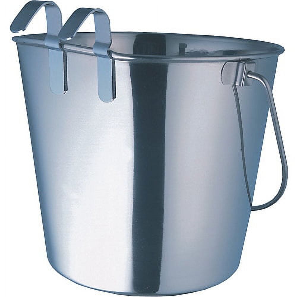 Indipets Heavy Duty Flat-Sided Hook-On Pail 2 QT - Walmart.com