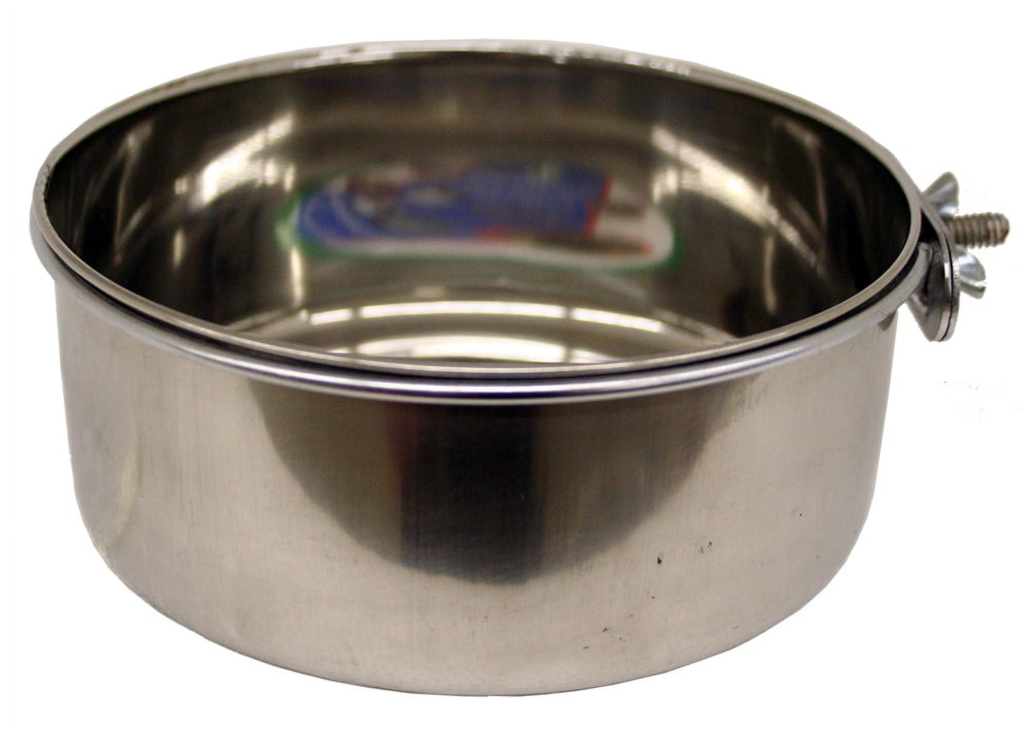 Indipets Stainless Steel Clamp-On Coop Cup Mounted 30 OZ Stainless ...