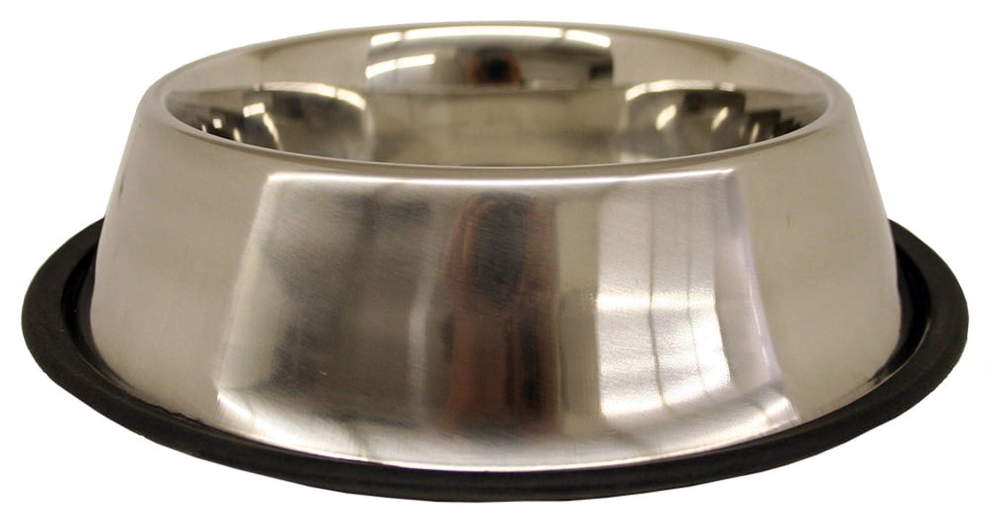 Indipets Stainless Steel No-Tip Dog Bowl 64 OZ - Walmart.com