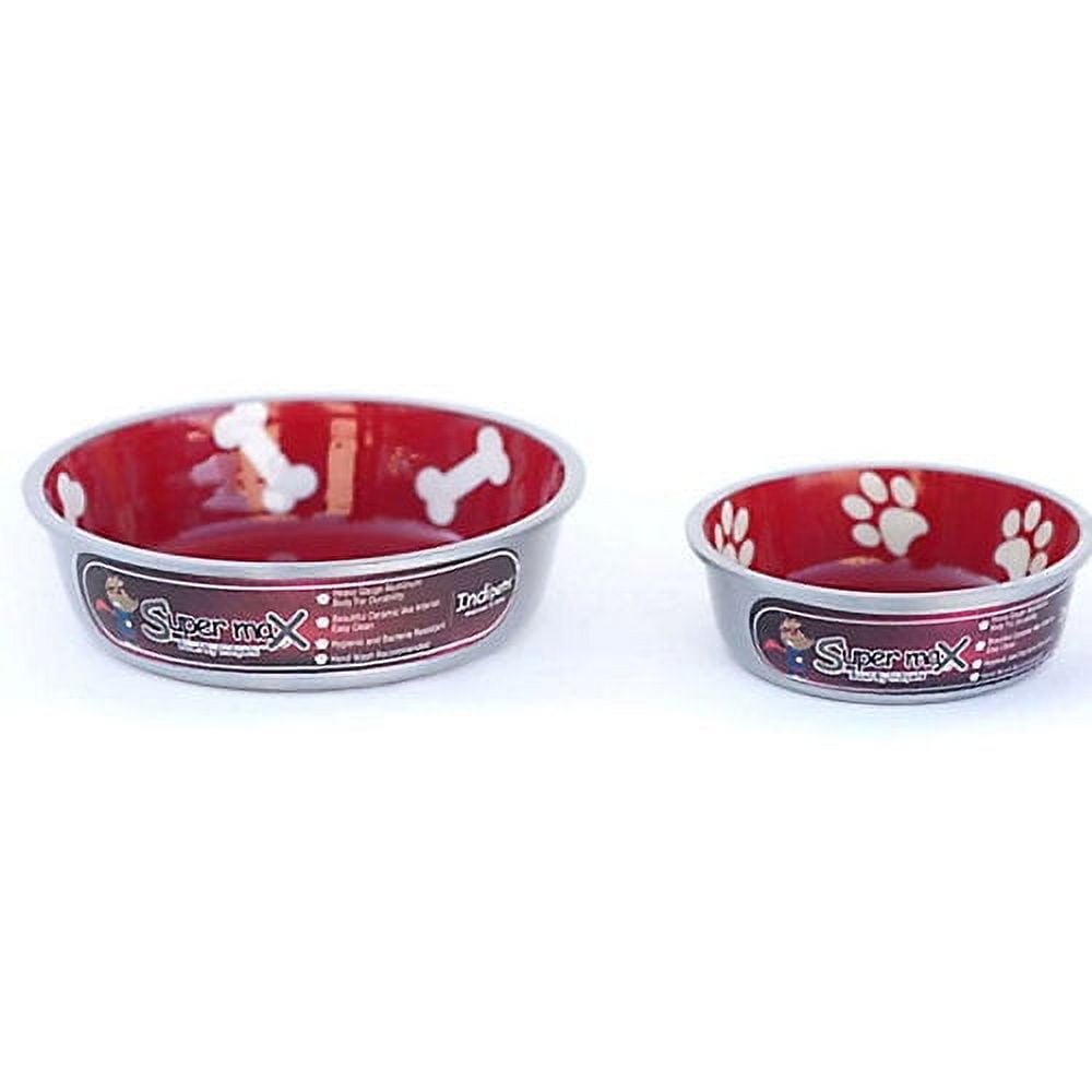 Indipets Super-Max Aluminum Pet Bowl Large Red - Walmart.com