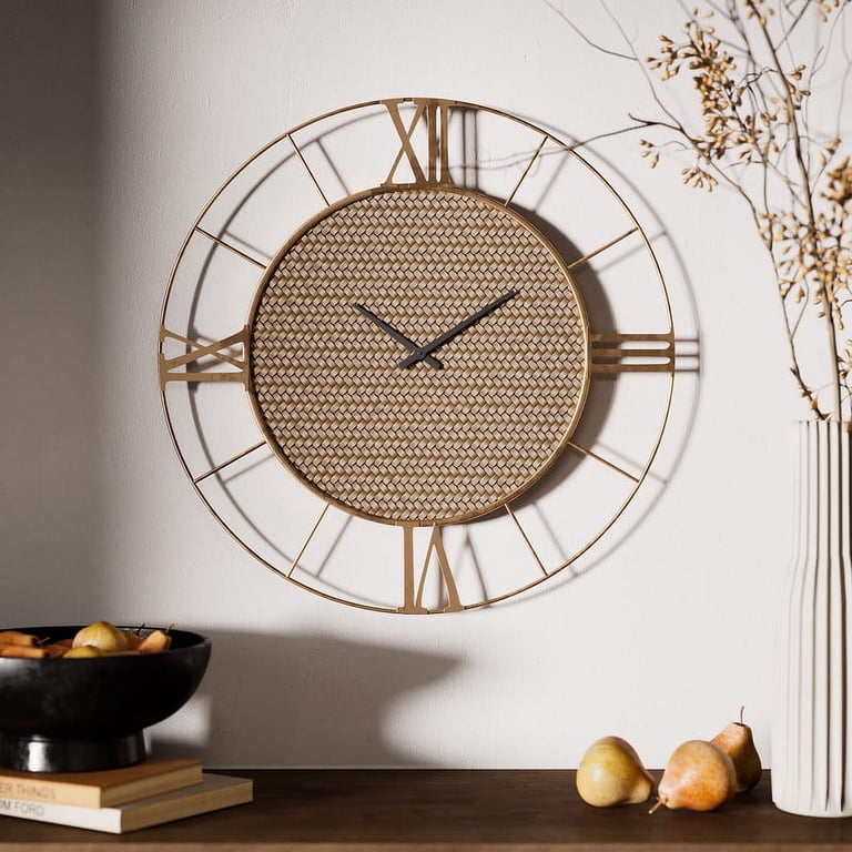 Bronze Metal Wall Clock A Beautiful Large Roman Clock