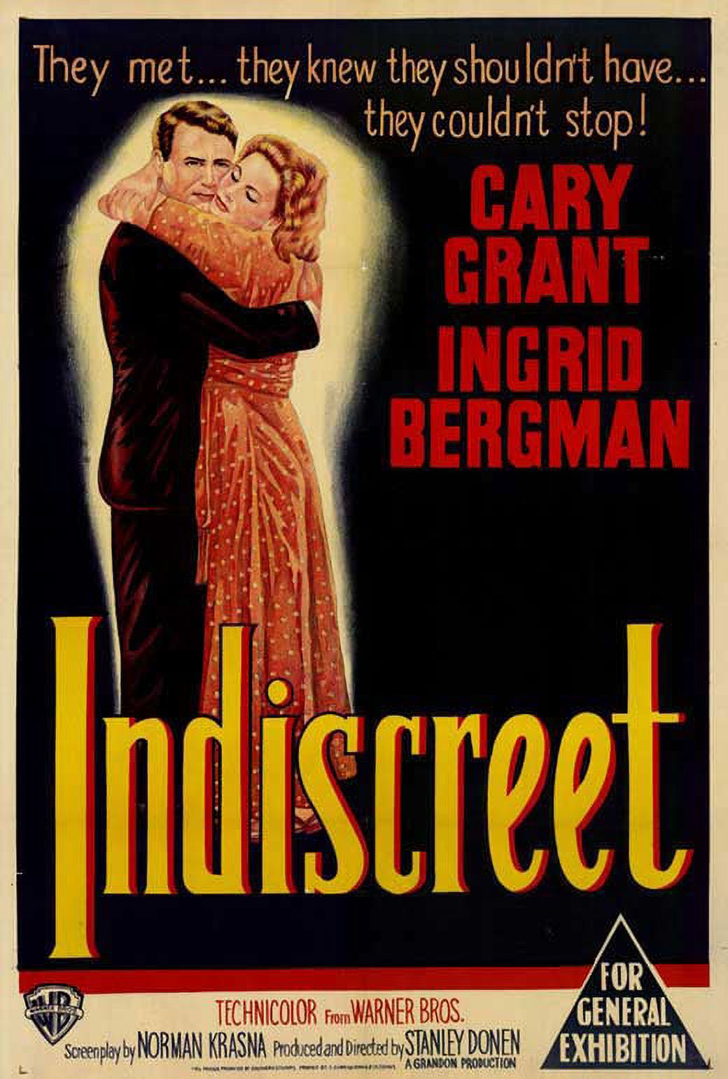 Indiscreet - movie POSTER (Style A) (27" x 40") (1958) - Walmart.com