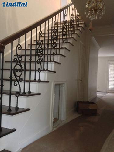Indital PC26-1-0005 Powder Coated Wrought Iron Baluster for Stairs and ...
