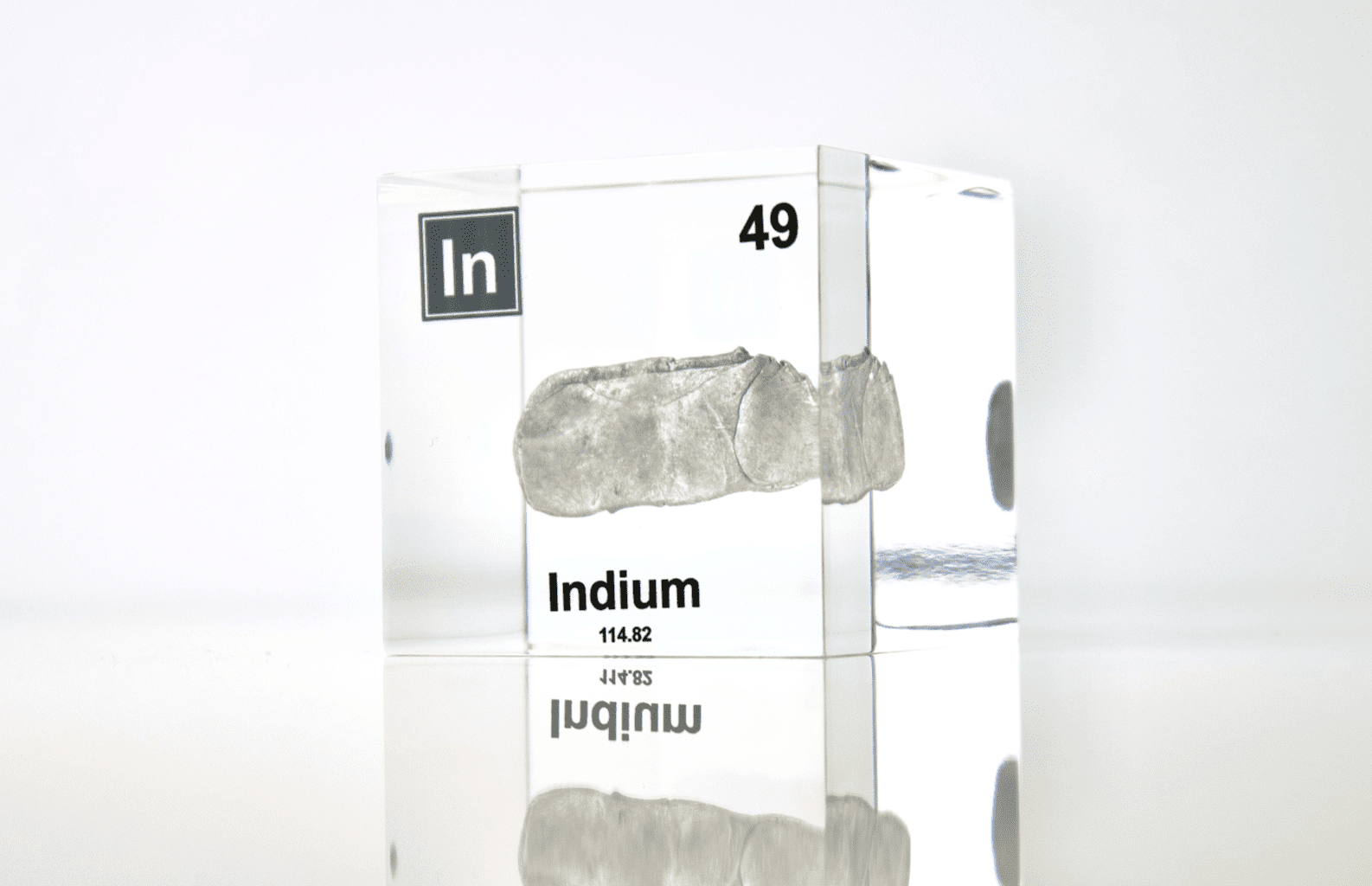 Engineered Labs Educational Indium Element Cube Display Clear Acrylic USA - Walmart.com