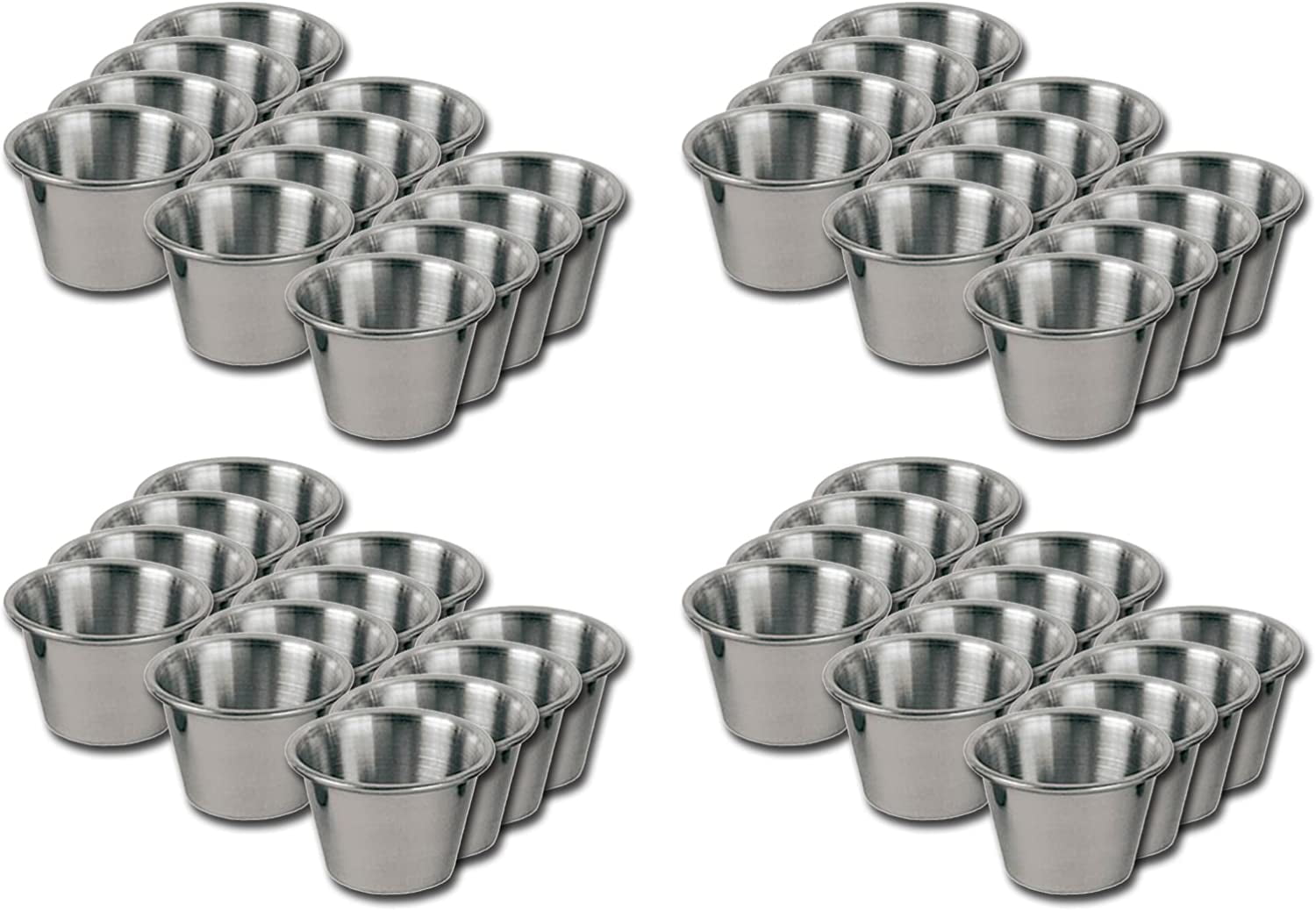 Individual Condiment Sauce Cups- 4 Dozen - 2.5 Ounce - Walmart.com