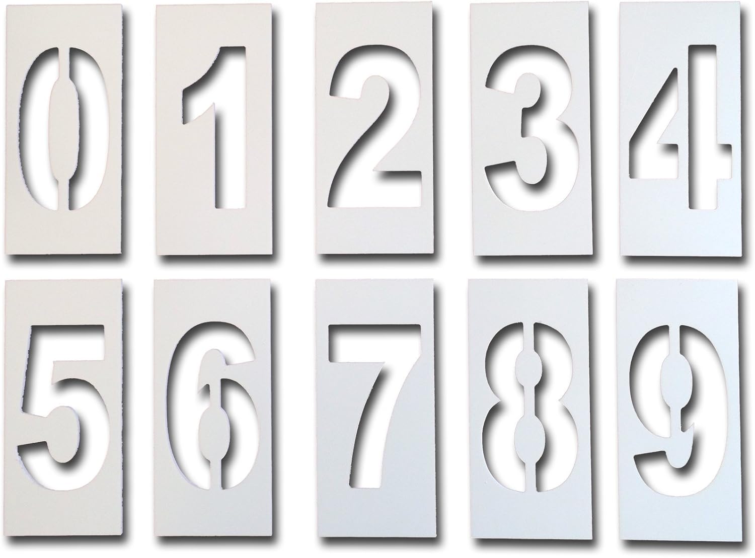 Individual Curb Painting Stencils, 4 inch Numbers/Letters, Flexible ...