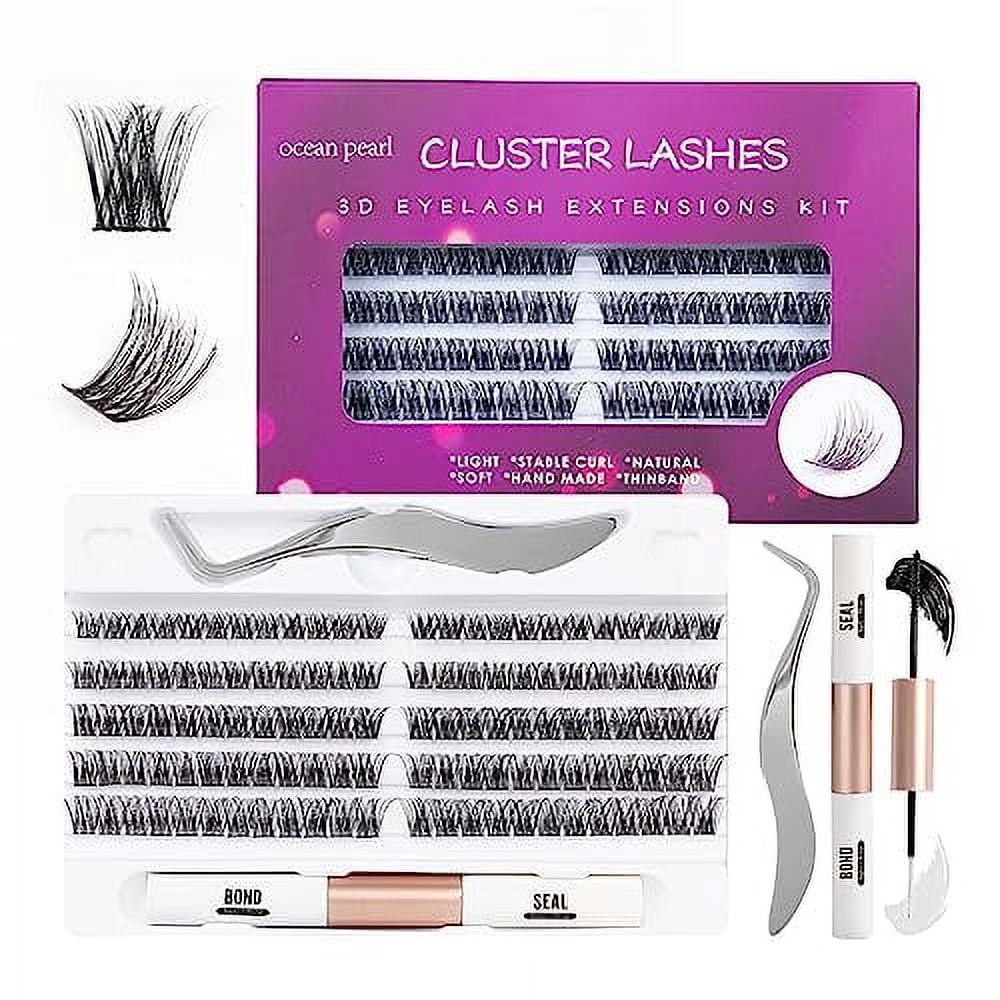 Individual Lashes 120 Cluster Lashes DIY Eyelash Extension Thin Band ...