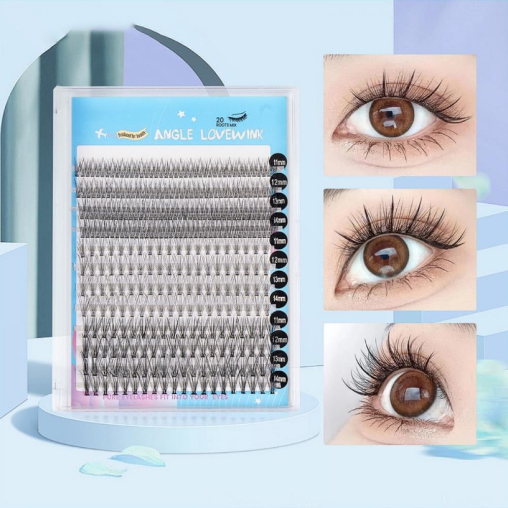 Individual Lashes Clusters 324 Pcs Cluster Eyelash Extensions Bottom ...