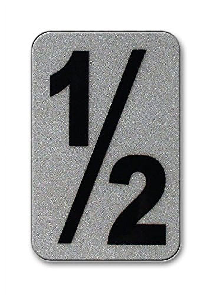Individual Reflective Aluminum Numbers/Letters, Sticks to Concrete ...