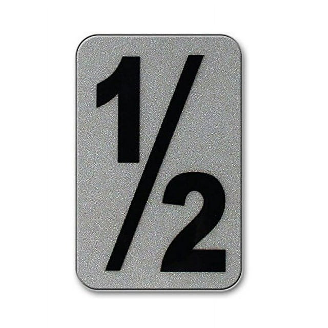 Individual Reflective Aluminum Numbers/Letters, Sticks to Concrete ...