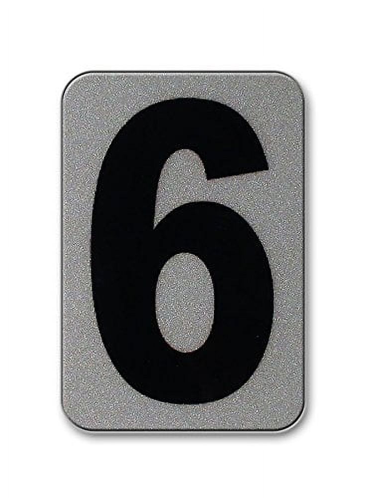 Individual Reflective Aluminum Numbers/Letters, Sticks to Concrete ...