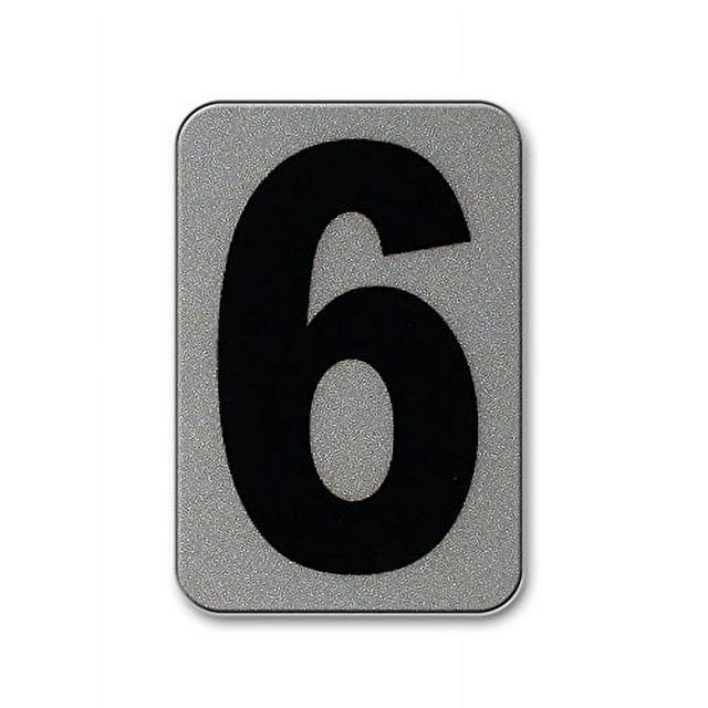 Individual Reflective Aluminum Numbers/Letters, Sticks to Concrete ...