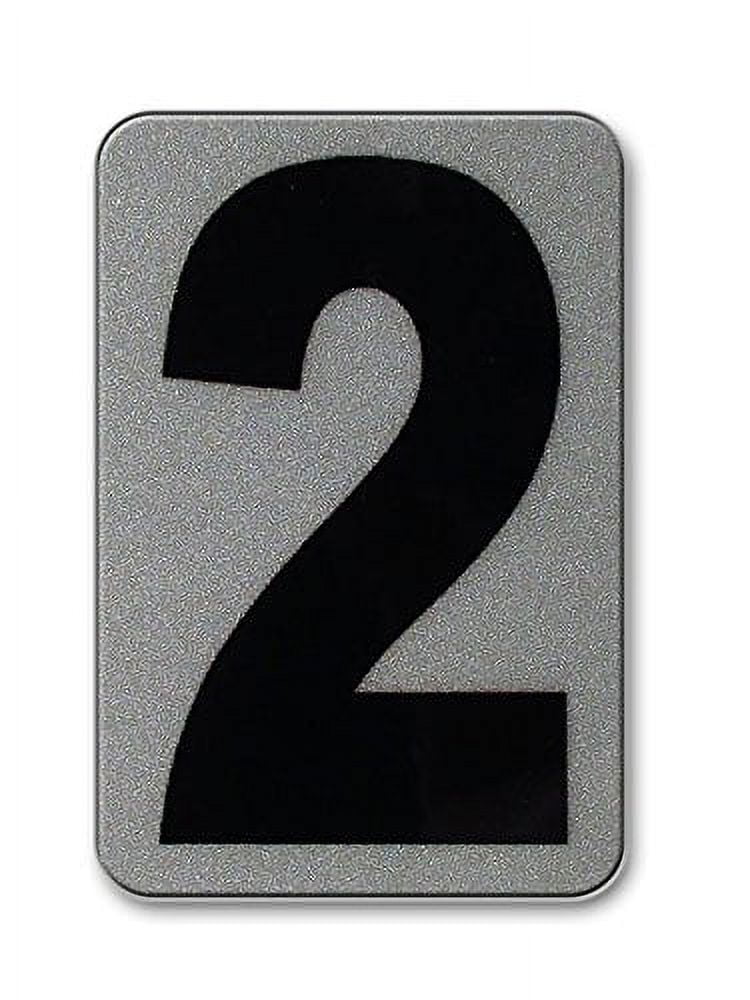 Individual Reflective Aluminum Numbers/Letters, Sticks to Concrete ...