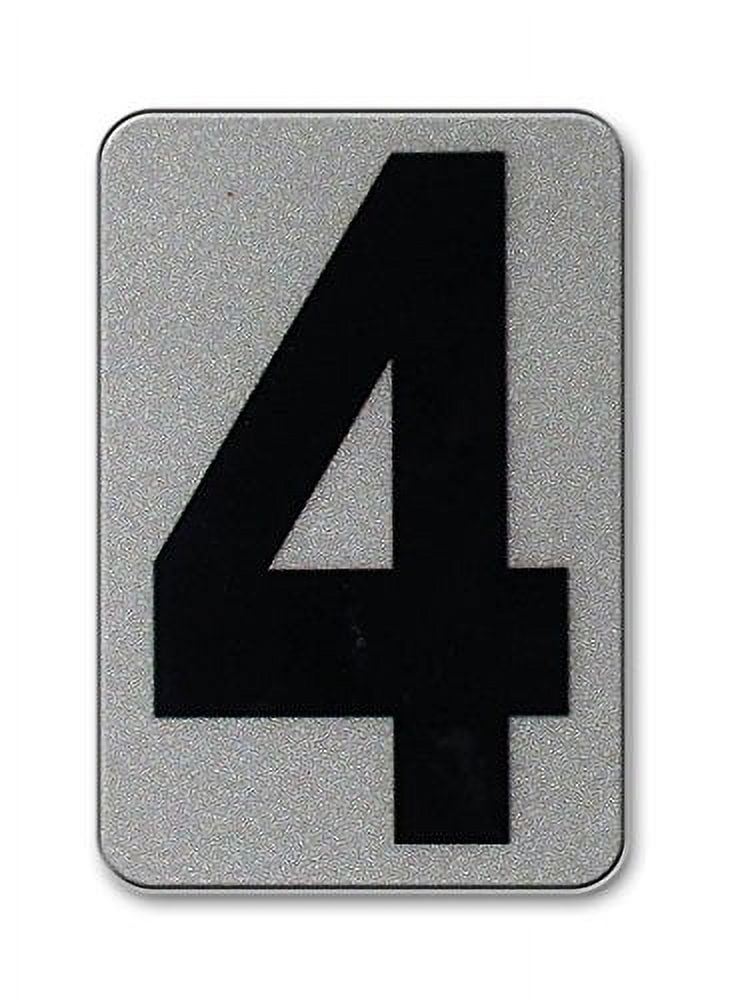 Individual Reflective Aluminum Numbers/Letters, Sticks to Concrete ...