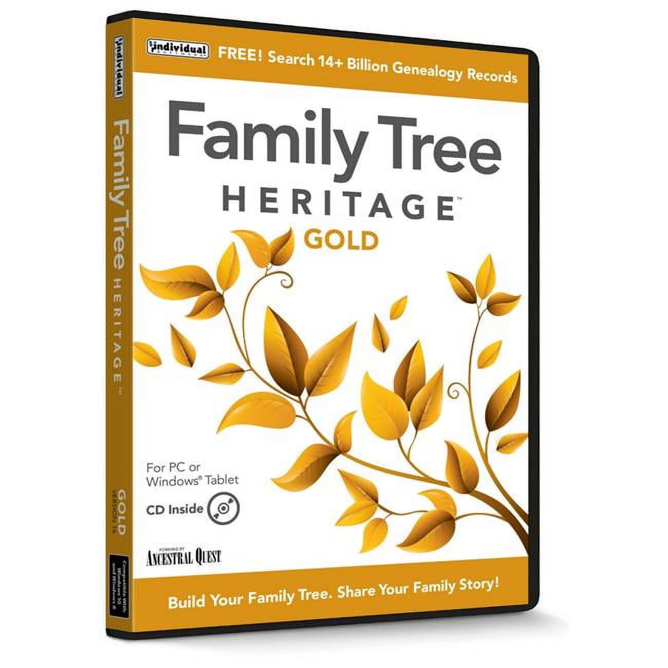 Individual Software Family Tree Heritage Gold 16 PC Software - Walmart.com