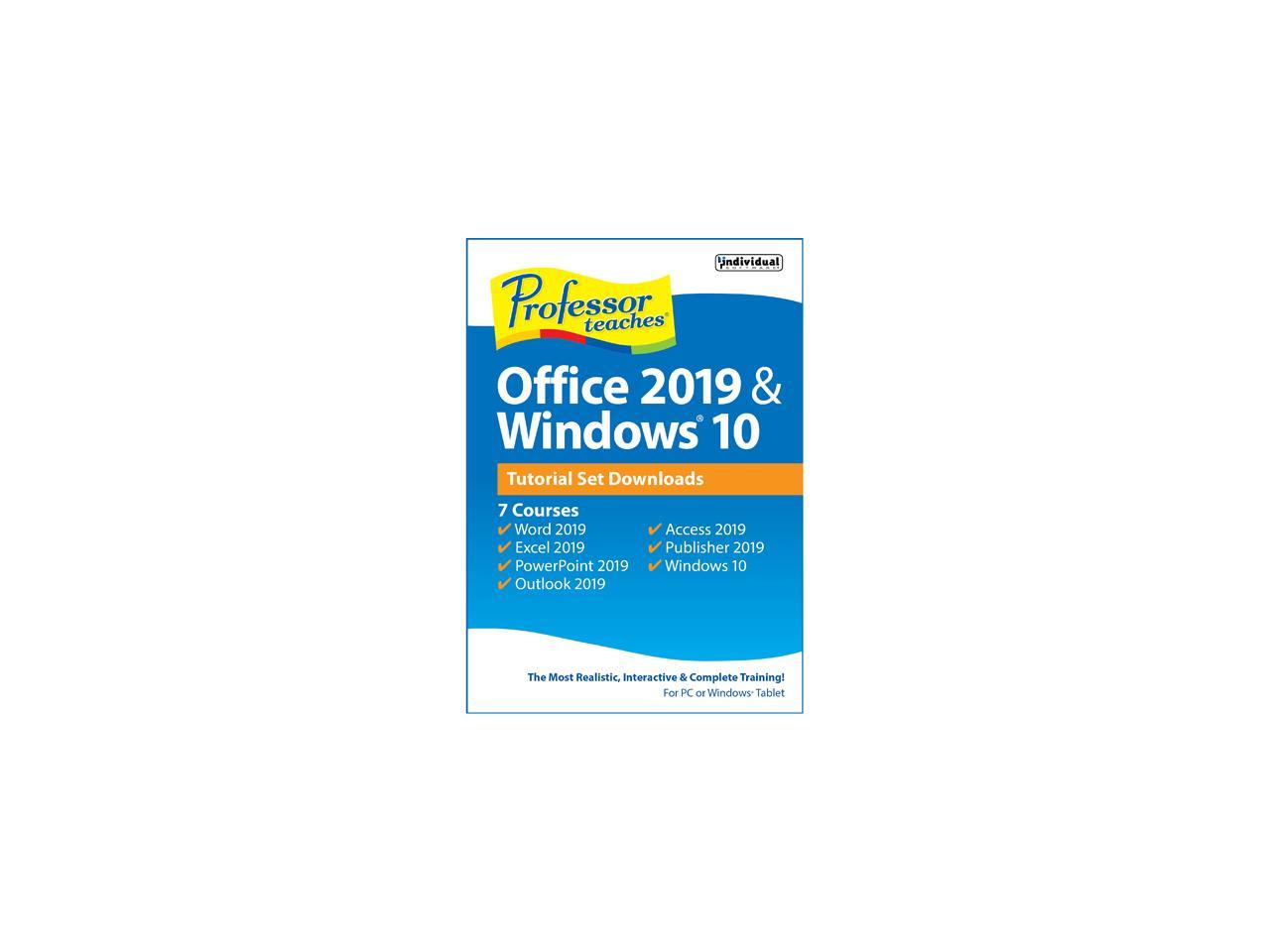 Individual Software Professor Teaches Office 2019 & Windows 10 ...