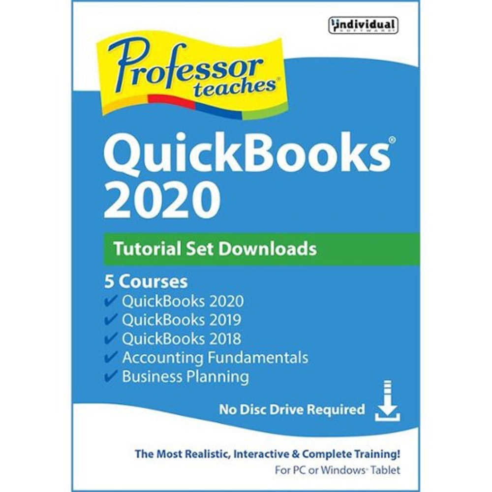 Individual Software Professor Teaches QuickBooks 2020, Windows, (Email ...