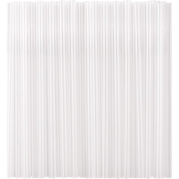 Individually Wrapped 100 Pcs Clear Plastic Straws, Disposable Drinking ...