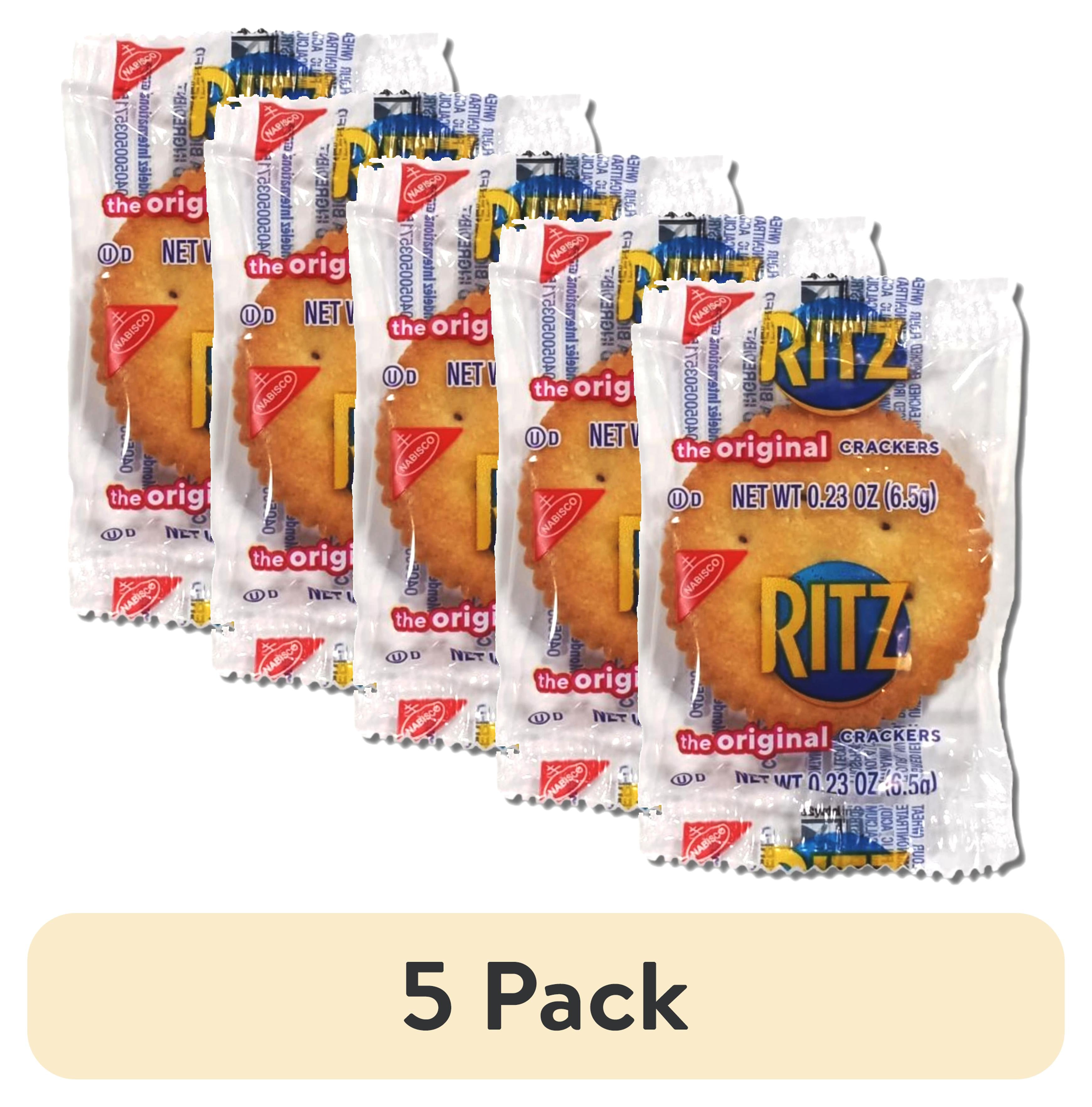 (5 pack) Ritz Individually Wrapped Buttery Crackers Value Pack 2 Count ...