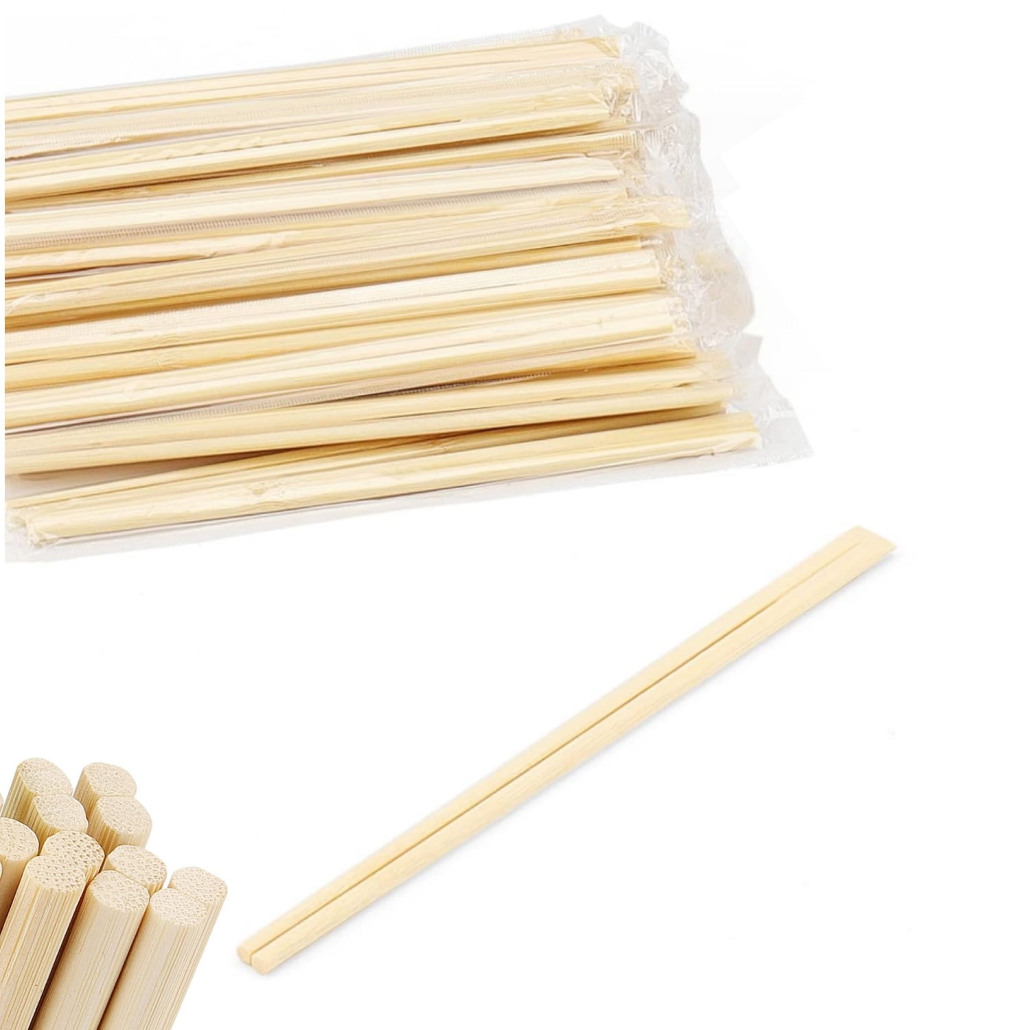 Individually Wrapped Chopsticks 50pcs Clear Sleeve Film Disposable ...