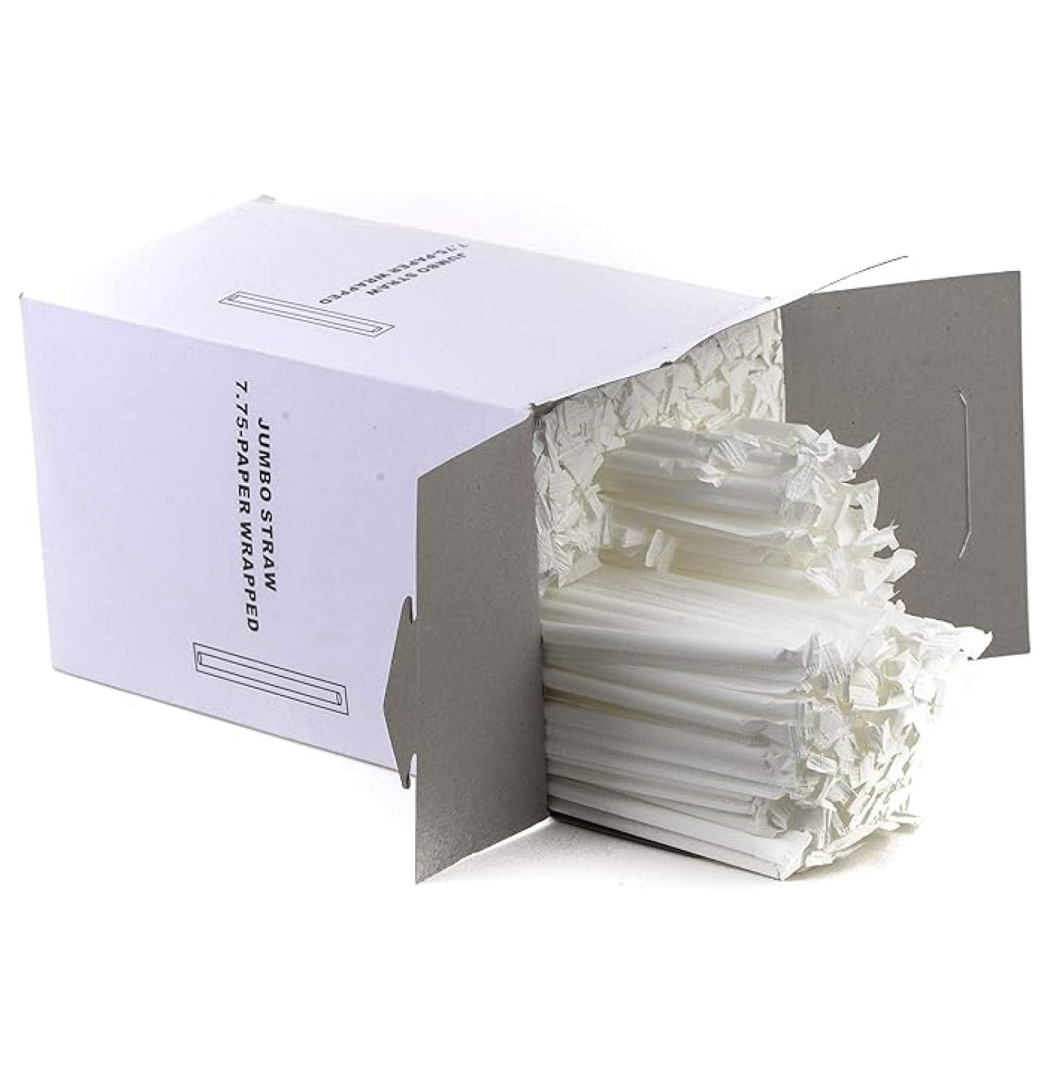 Individually Wrapped Clear Plastic Drinking Straws 500/Box – Disposable ...