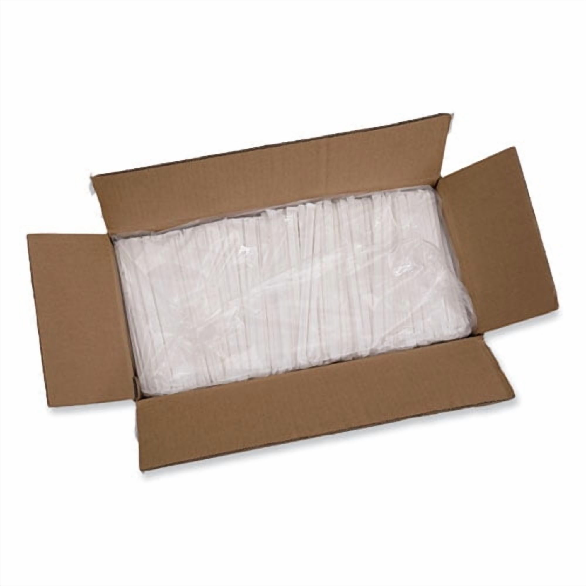 Individually Wrapped Paper Straws, 7.75 x 0.25, White, 3,200/Carton ...