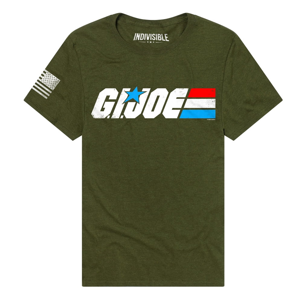 Indivisible Official G.I. Joe Distressed Logo Men's Classic Ring-Spun T ...