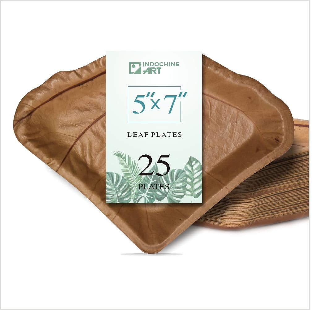 Indochine Art LeafITSC PLate Made From Seagrape Leaf 5x7 inch | Pack 25 ...