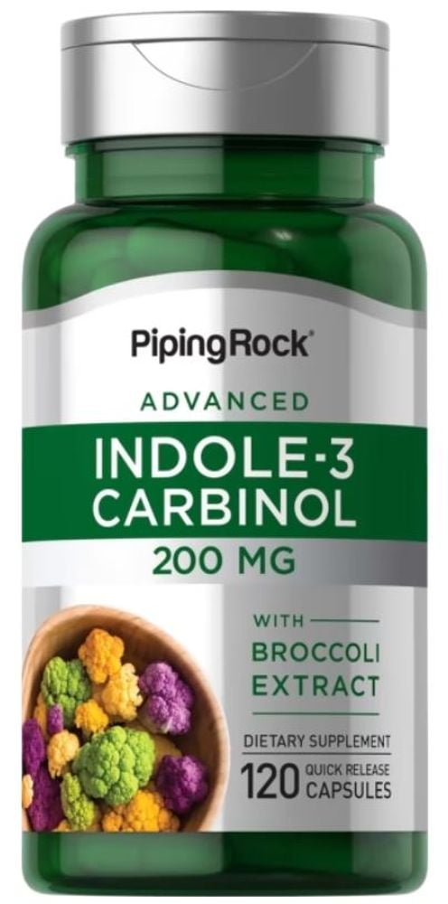 Indole 3 Carbinol | 200 mg | 120 Capsules | by Piping Rock - Walmart.com