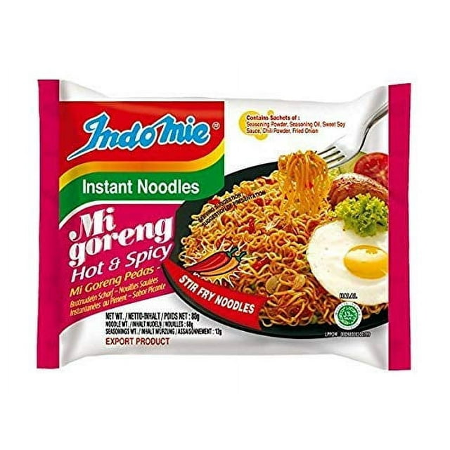 Indomie Foods Mi Goreng MMF7 Instant Noodles, Halal Certified, Hot ...