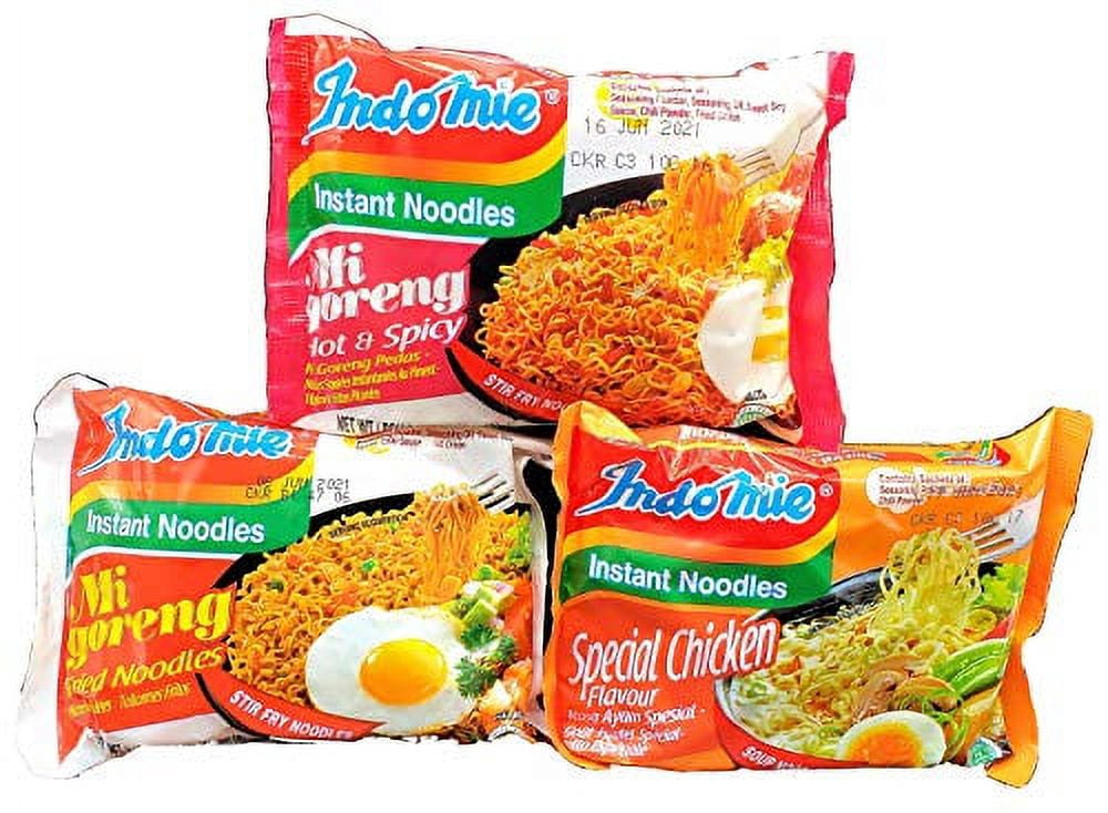 Indomie Halal Instant Ramen Noodles Variety Pack (30 Packs) - Mi Goreng ...