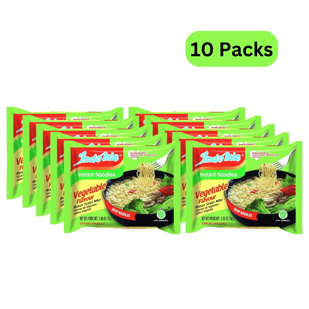 Indomie Mi Goreng Stir Fry Vegetables Instant Noodles, 10 Packs, 13.25 ...