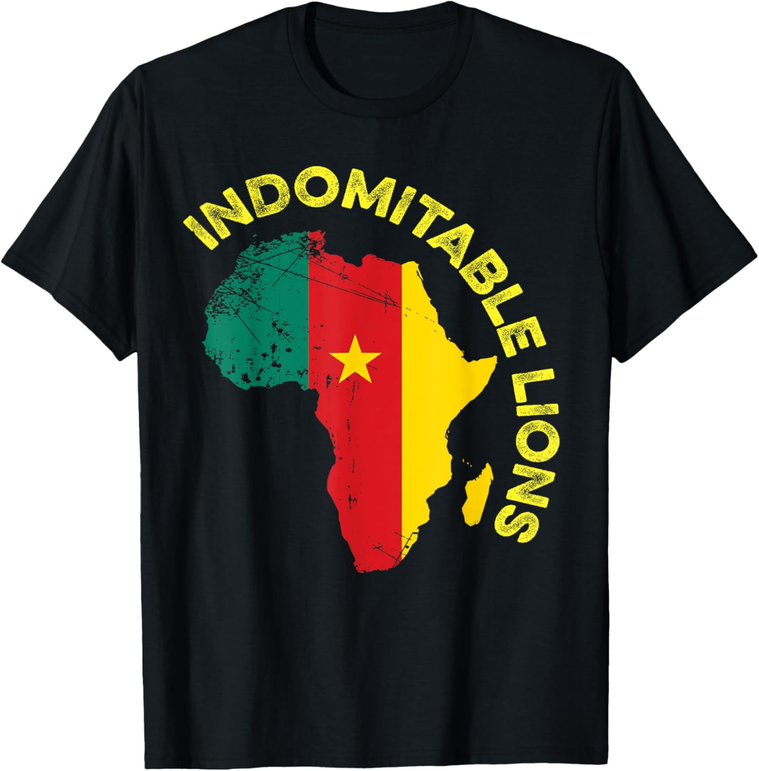 Indomitable Lions Cameroonian Soccer Funny Creative Graphic T-Shirt ...
