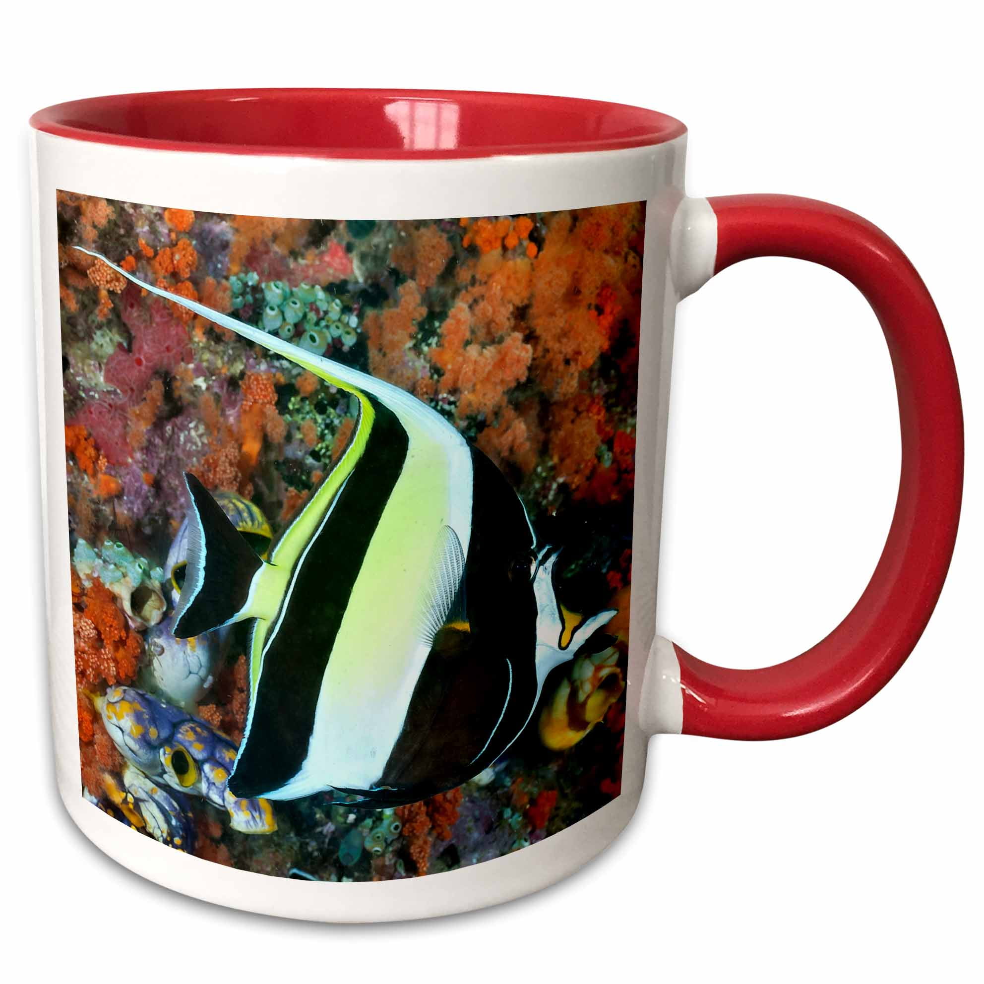 Indonesia, Papua, Raja Ampat. Scenic of Moorish idolfish and coral ...